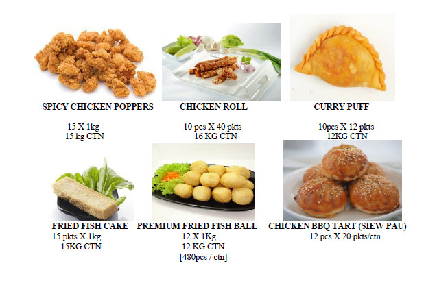 Frozen Food List – Finlux Sdn Bhd